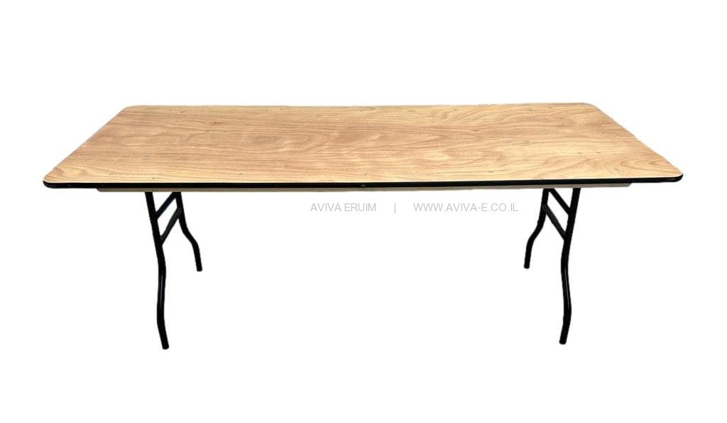 אביבה אירועים - השכרת ציוד לאירועים | שולחן מלבן (פלטת עץ) - 0.80/2.00 ...