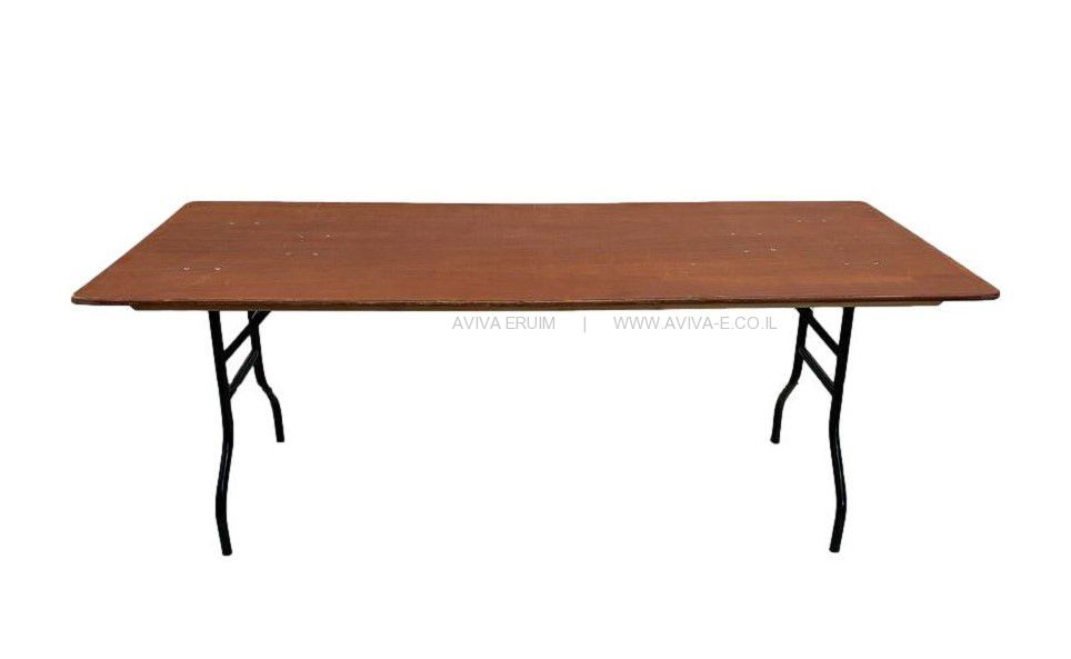 אביבה אירועים - השכרת ציוד לאירועים | שולחן מלבן (פלטת עץ) - עבודה ...